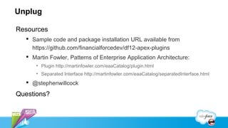 Making your managed package extensible with Apex Plugins | PPT | Programming Languages | Computing