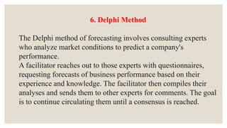 FINANCIAL FORECASTING.pptx | Stocks and Bonds | Personal Investing