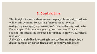 FINANCIAL FORECASTING.pptx | Stocks and Bonds | Personal Investing
