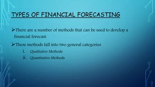 Financial forecasting & planning | PPTX