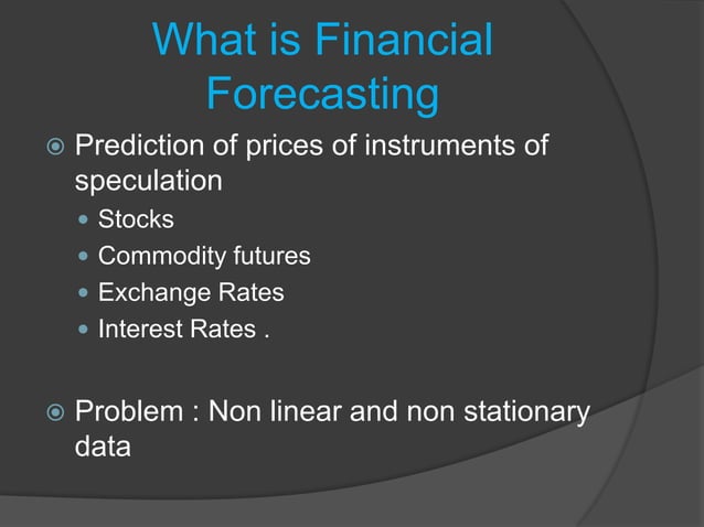 Financial Forecastings Using Neural Networks Ppt Pptx Business