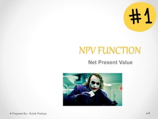Financial functions in MS Excel | PPTX