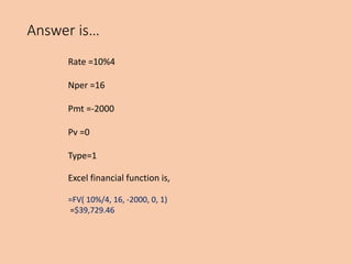 Financial functions in excel | PPTX | Stocks and Bonds | Personal Investing