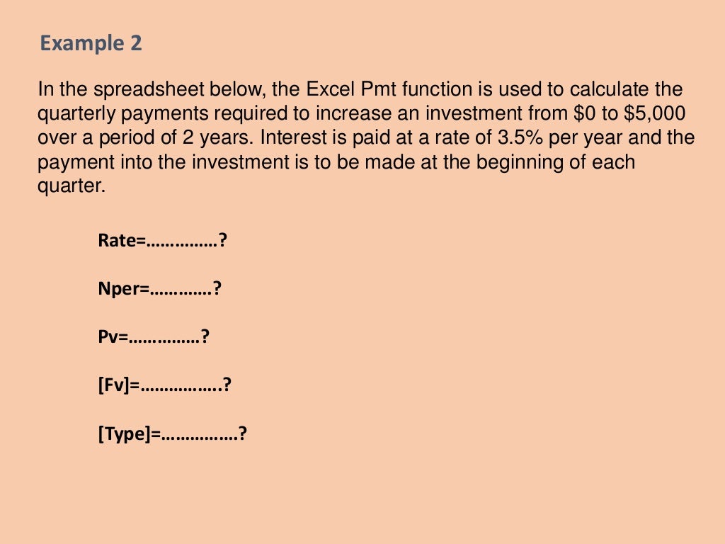Financial Functions In Excel Financial Functions In Excel