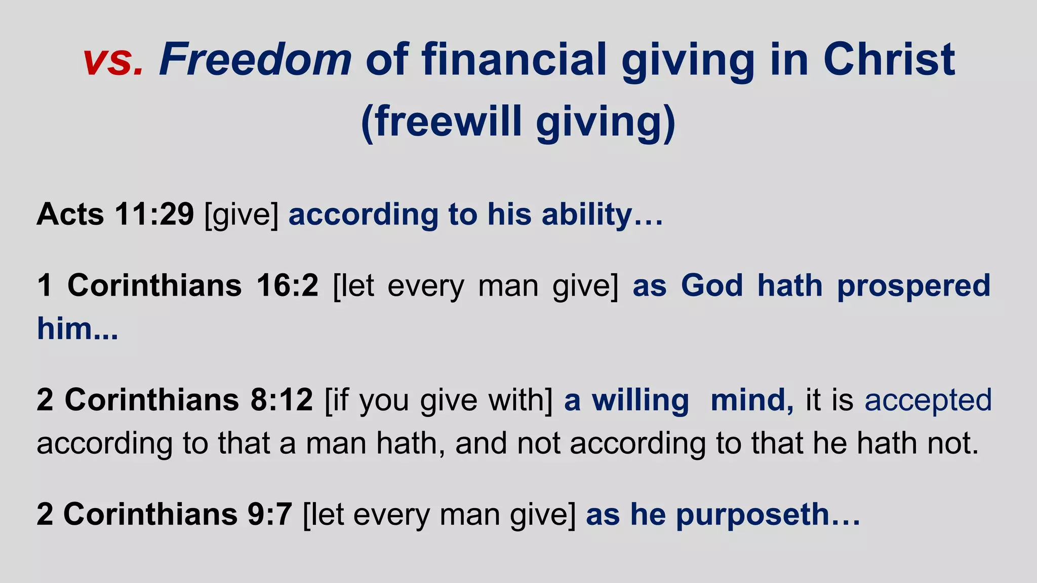 Financial Giving for Believers | PPT