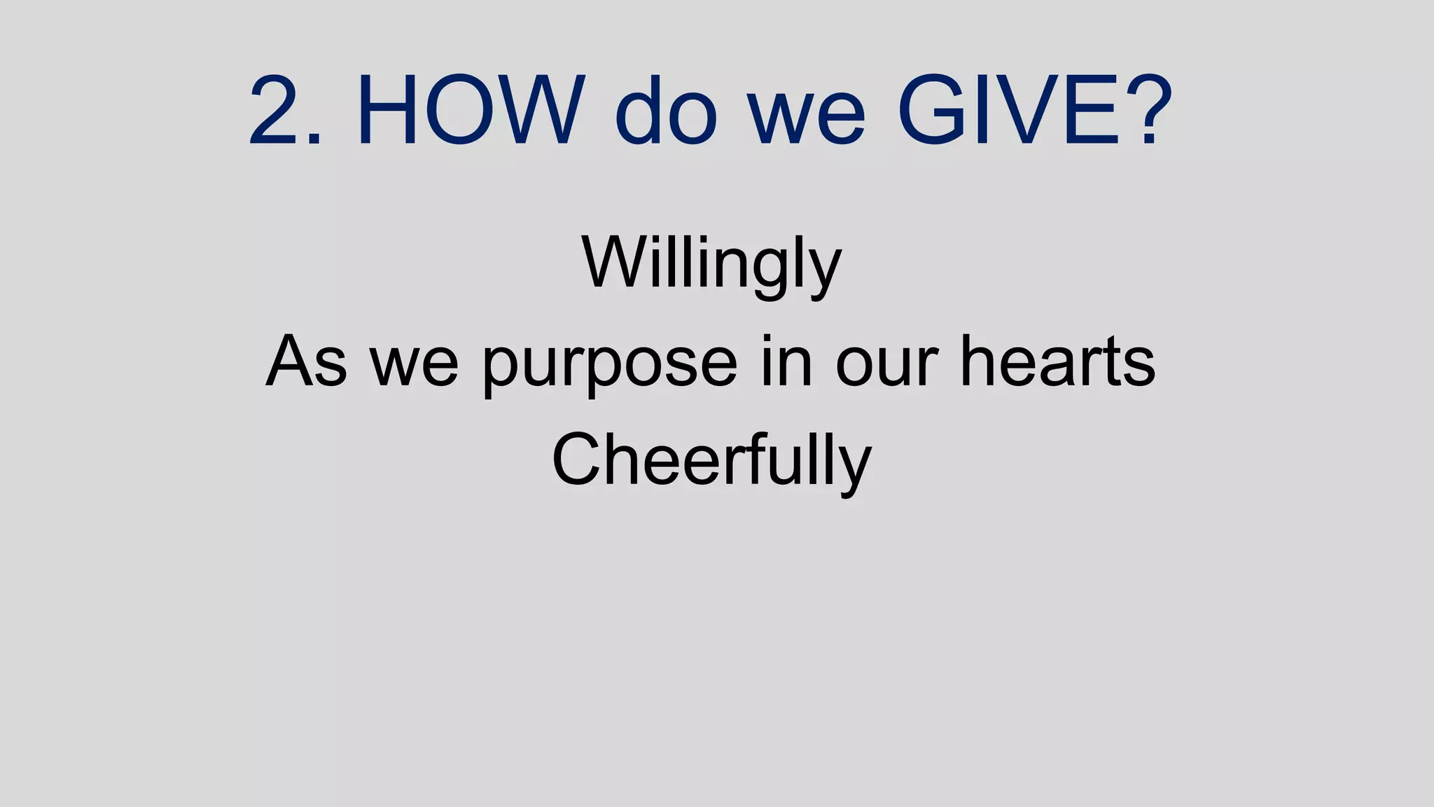 Financial Giving for Believers | PPT
