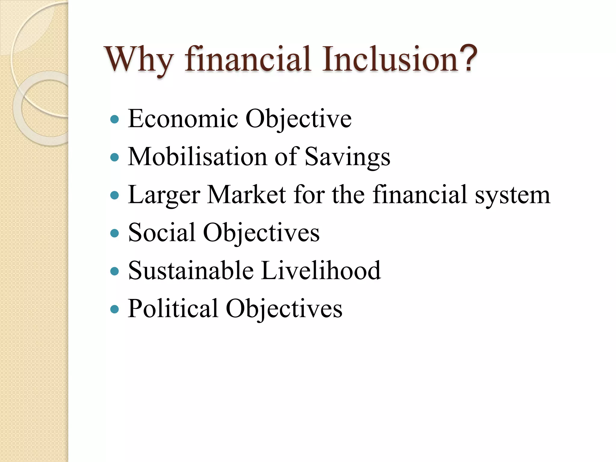 Financial inclusion | PPTX