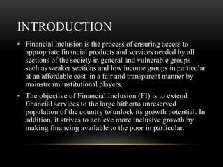Financial inclusion | PPTX