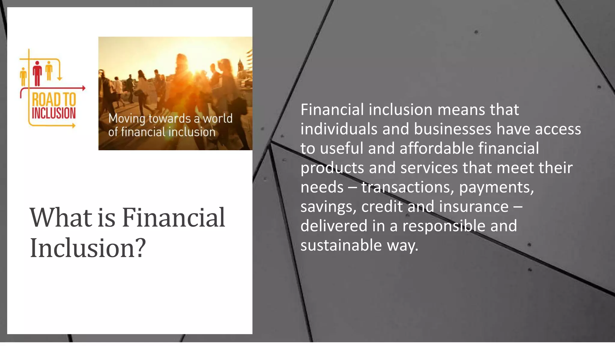 Financial inclusion | PPT