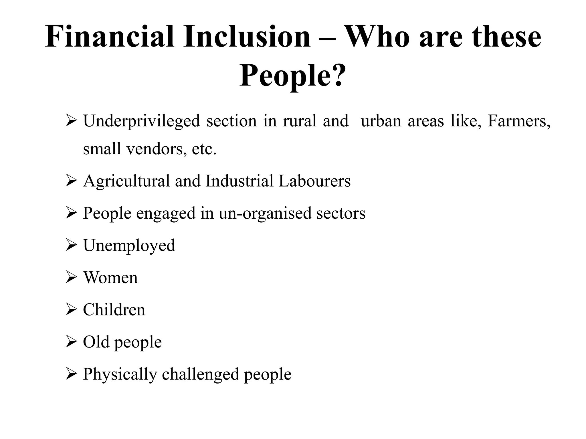 Financial Inclusion | PPTX