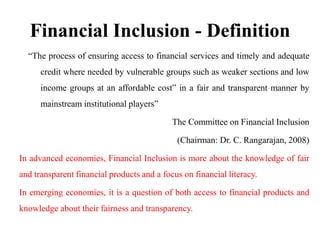 Financial Inclusion | PPTX | Business Banking & Finance | Business