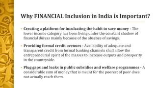 Financial inclusion - opportunities and challenges | PPTX