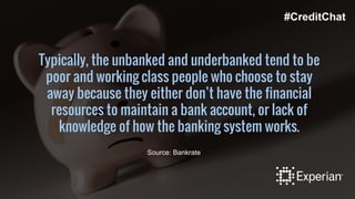 Financial inclusion ways to help the underbanked | PDF | Credit Cards ...