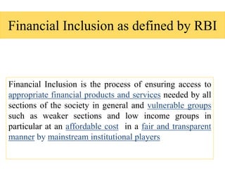 Financial inclusion | PPTX