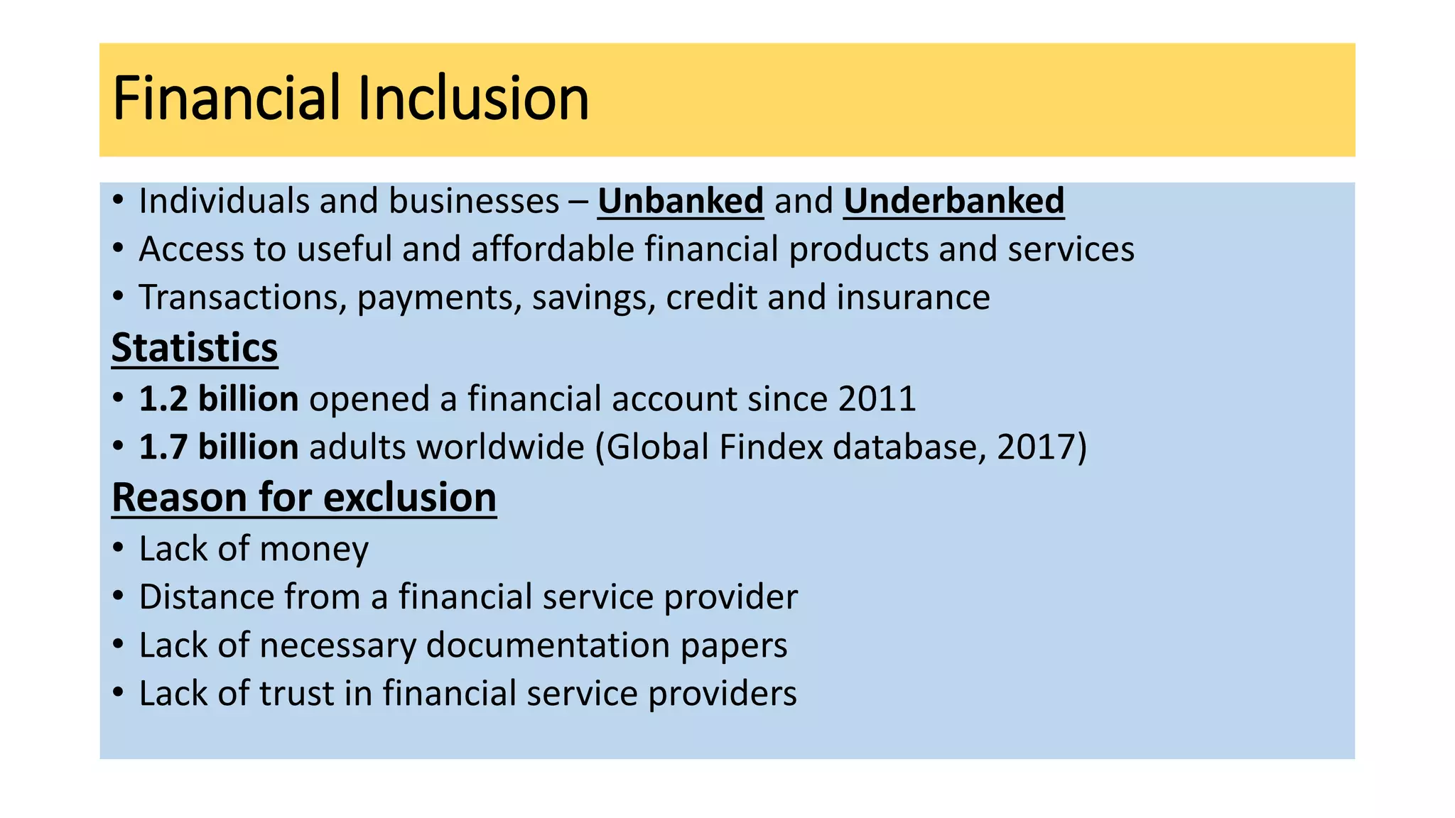 Financial Inclusion and Sustainable Development Goals | PPTX