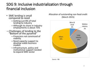 Financial inclusion to achieve the Sustainable Development Goals in ...