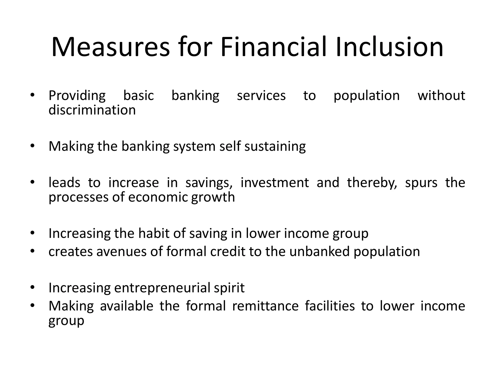 Financial inclusion in india | PDF