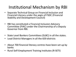 Financial inclusion in india | PDF