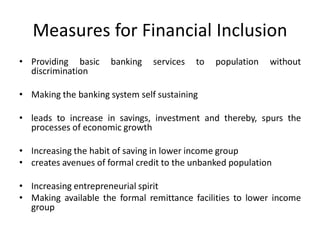 Financial inclusion in india | PDF