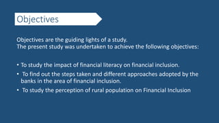 Financial inclusion in rural areas | PPTX