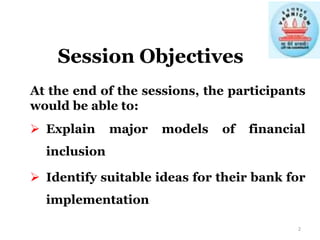 Financial inclusion models by d v deshpande | PPTX