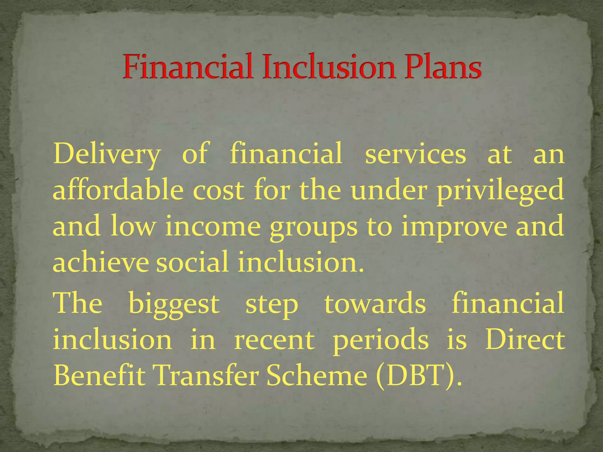 Direct Benefit Transfer - India | PPTX