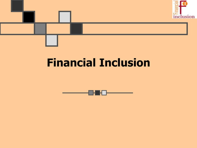 Financial inclusion in India | PPTX