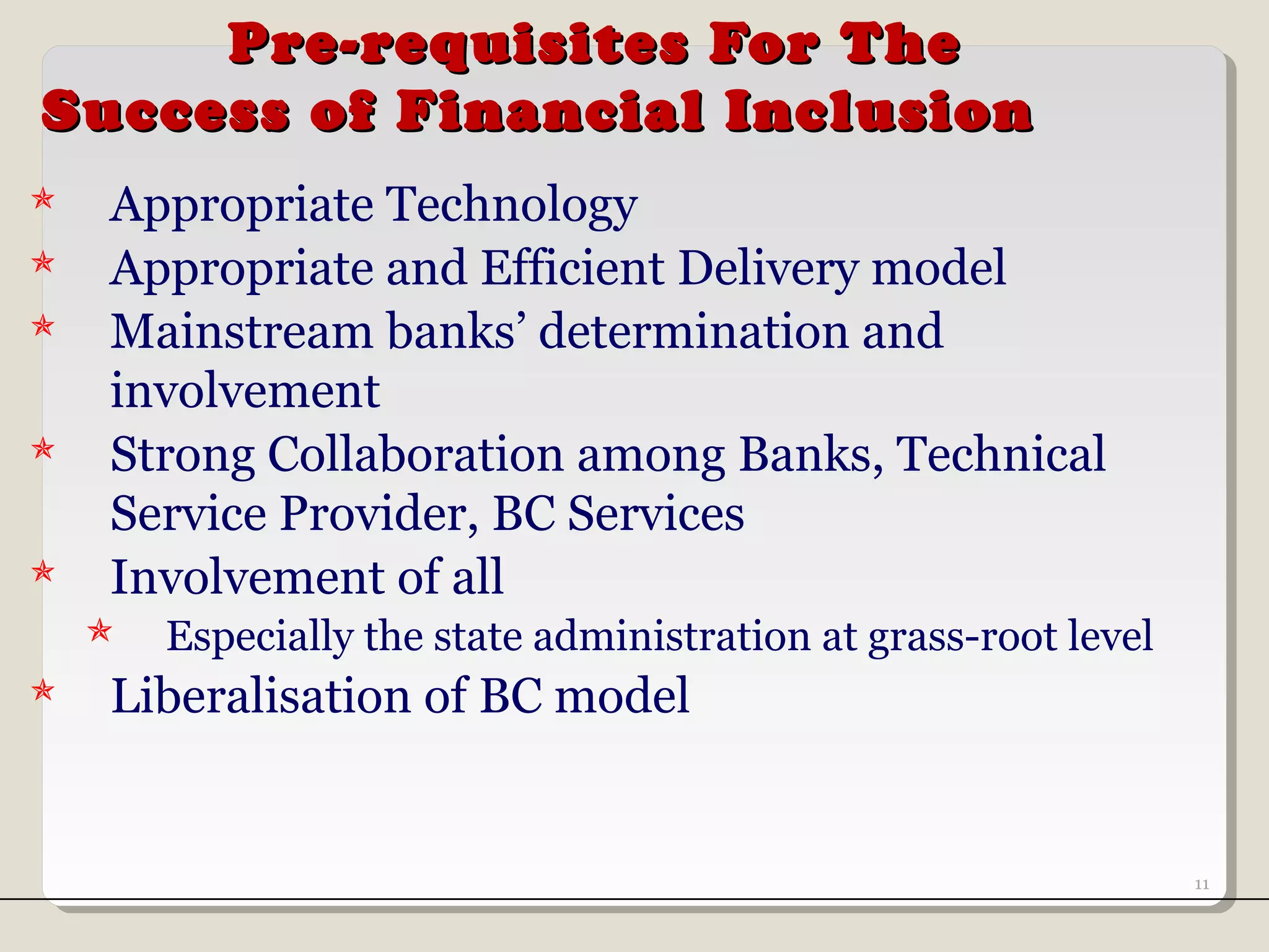 Financial inclusion ppt(1) | PPT