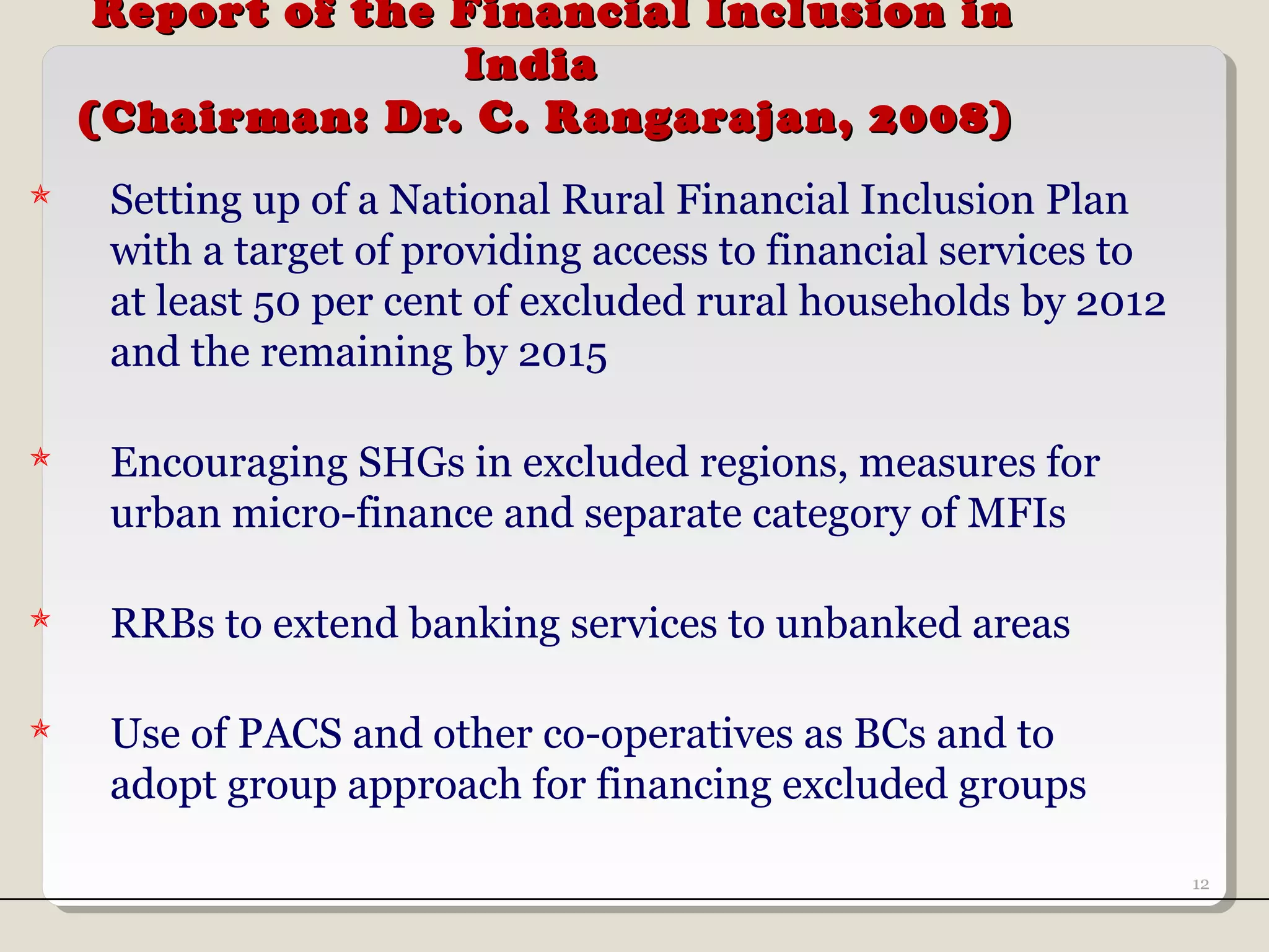 Financial inclusion ppt(1) | PPT