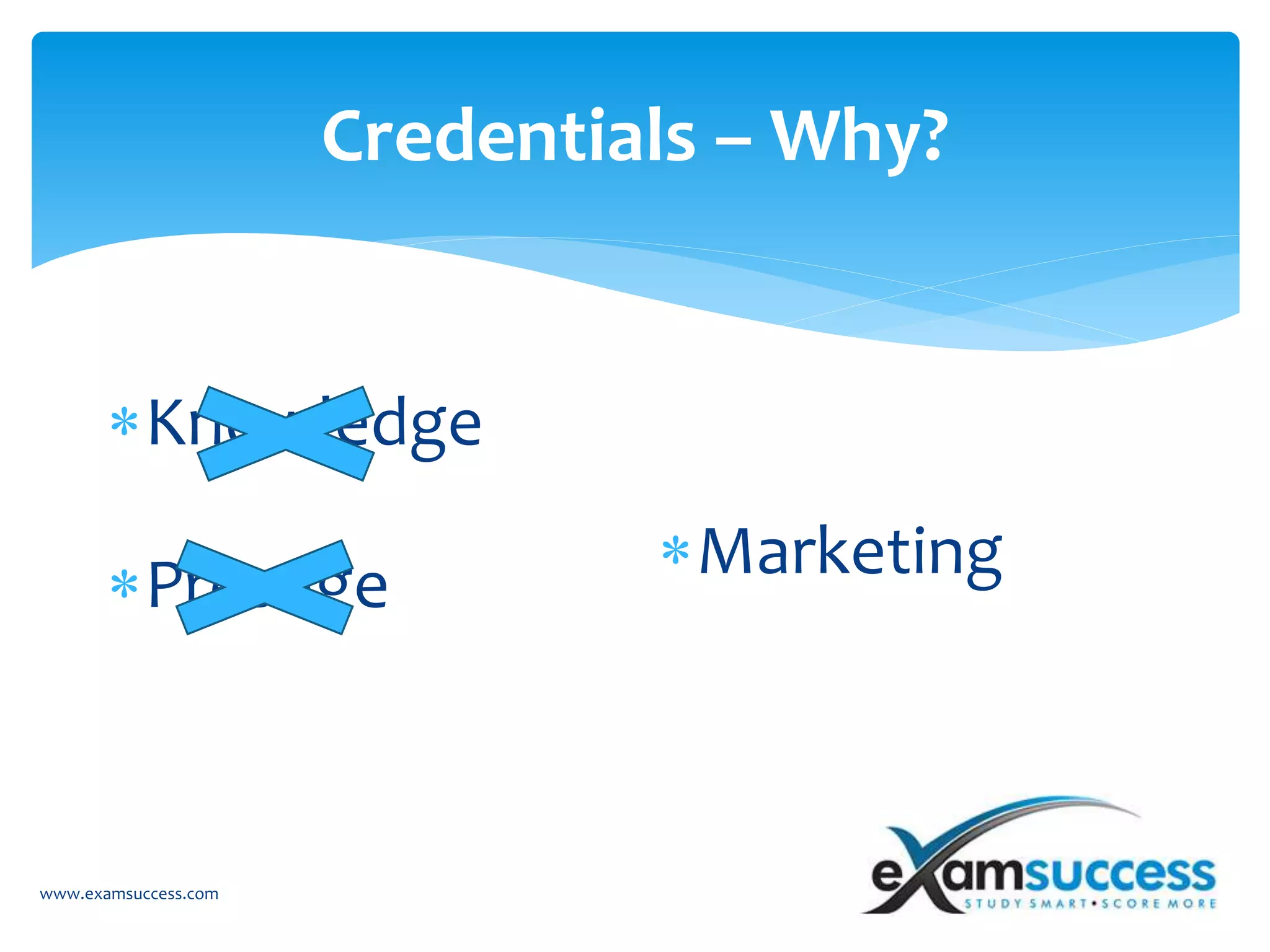 Financial industry credentials | PPT