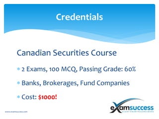 Financial industry credentials | PPT
