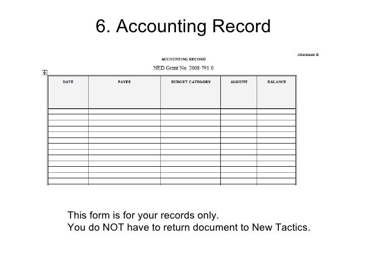 How to report your financial info