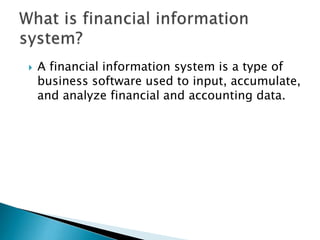 Financial Information System | PPTX