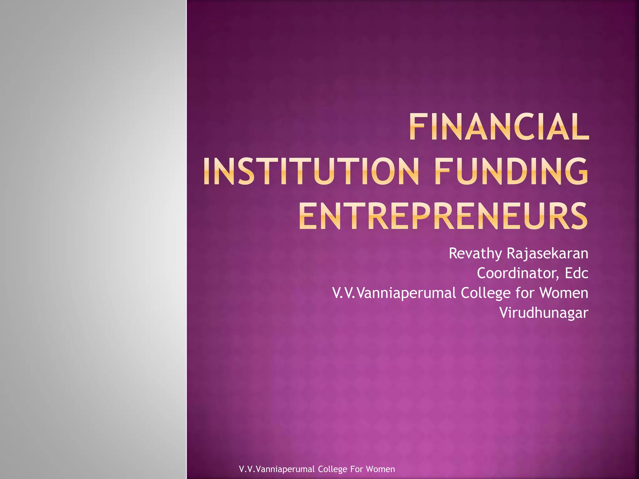 Financial institution | PPT