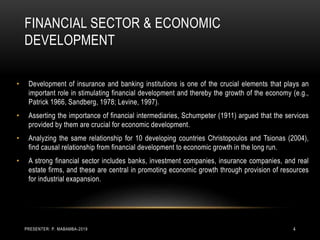 Financial Institutions and Economic Development | PPTX