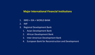 Financial institutions in international trade world bank | PPTX