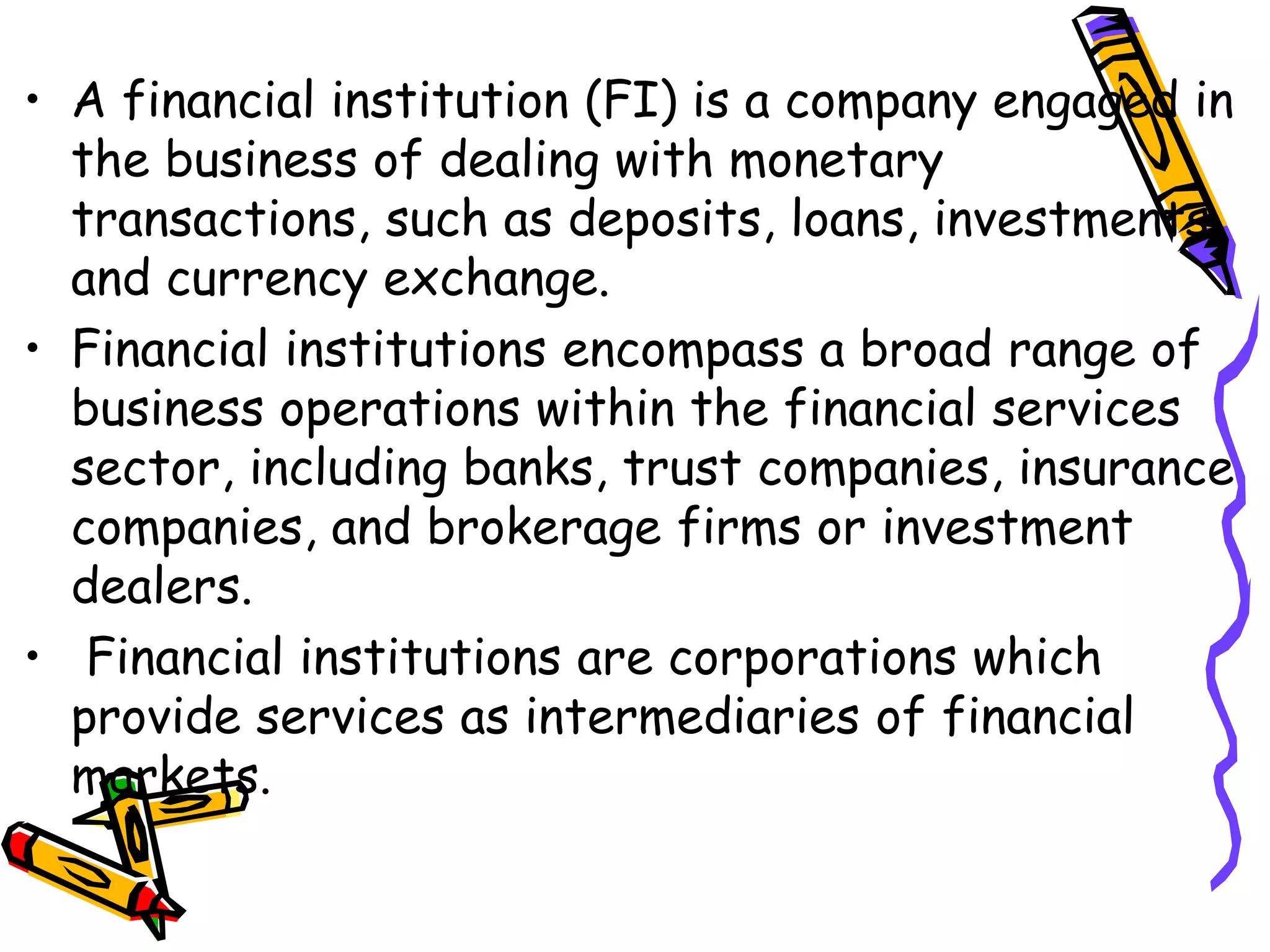 Financial institutuins | PPT