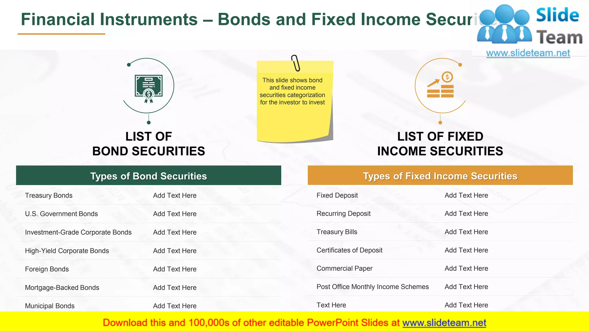 Financial Instruments PowerPoint Presentation Slides | PDF