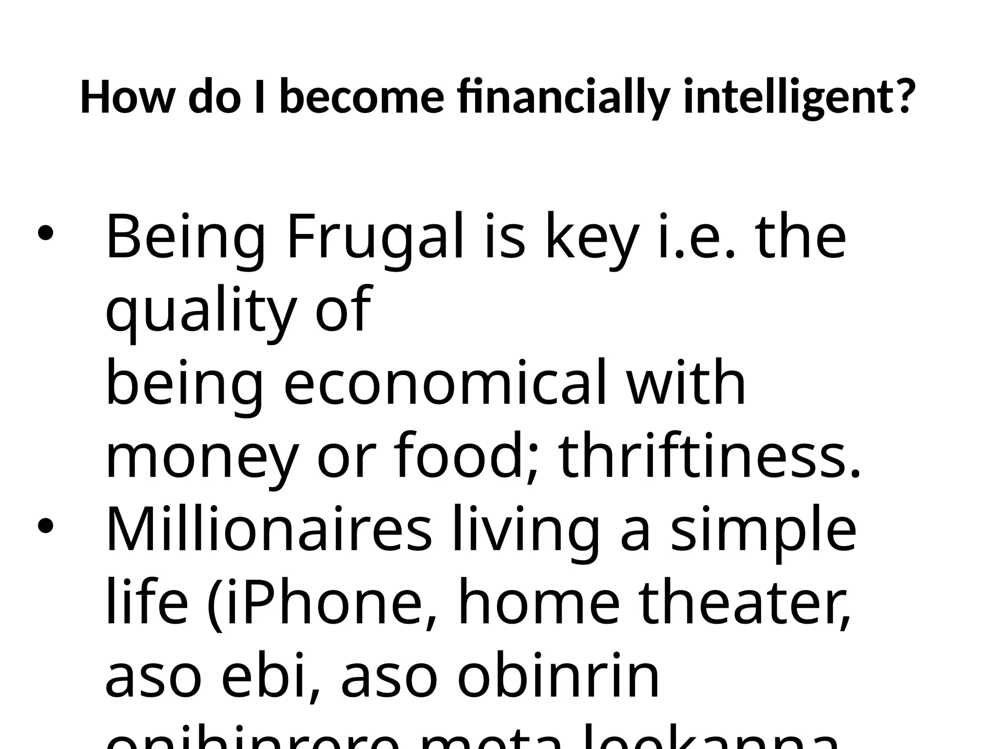 Achieving Financial Intelligence 101.ppt