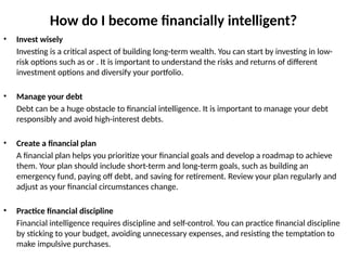 Achieving Financial Intelligence 101.ppt