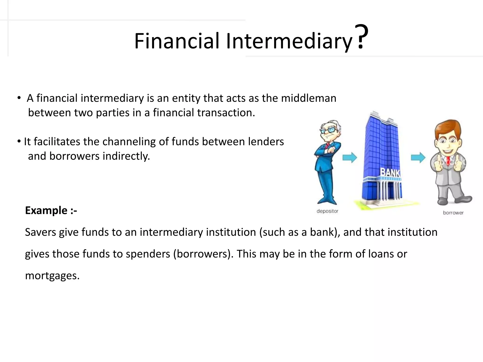 Financial intermederies | PPTX