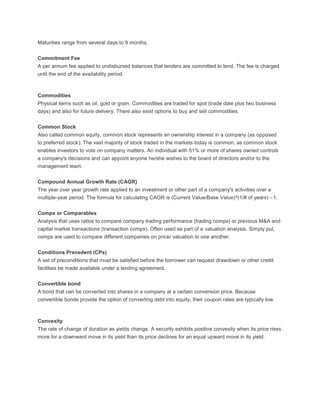 Financial Terms (A - Z) | DOCX