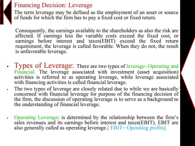 Financial Leverage Final .ppt