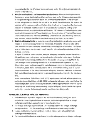 Financial liberalization, Reforms carried out in India and their impact ...