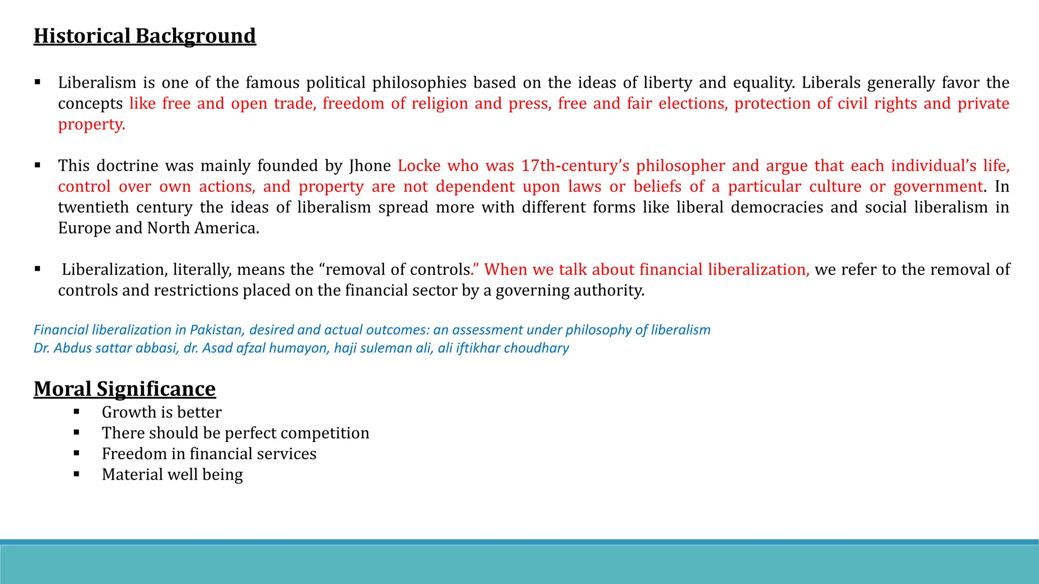 Financial Liberalization Theory detailed | PPTX