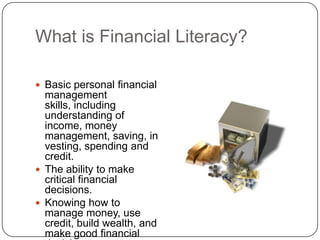 Financial literacy | PPTX