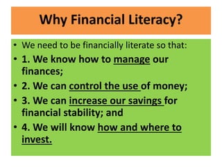 financial literacy on how to become poor free.ppt