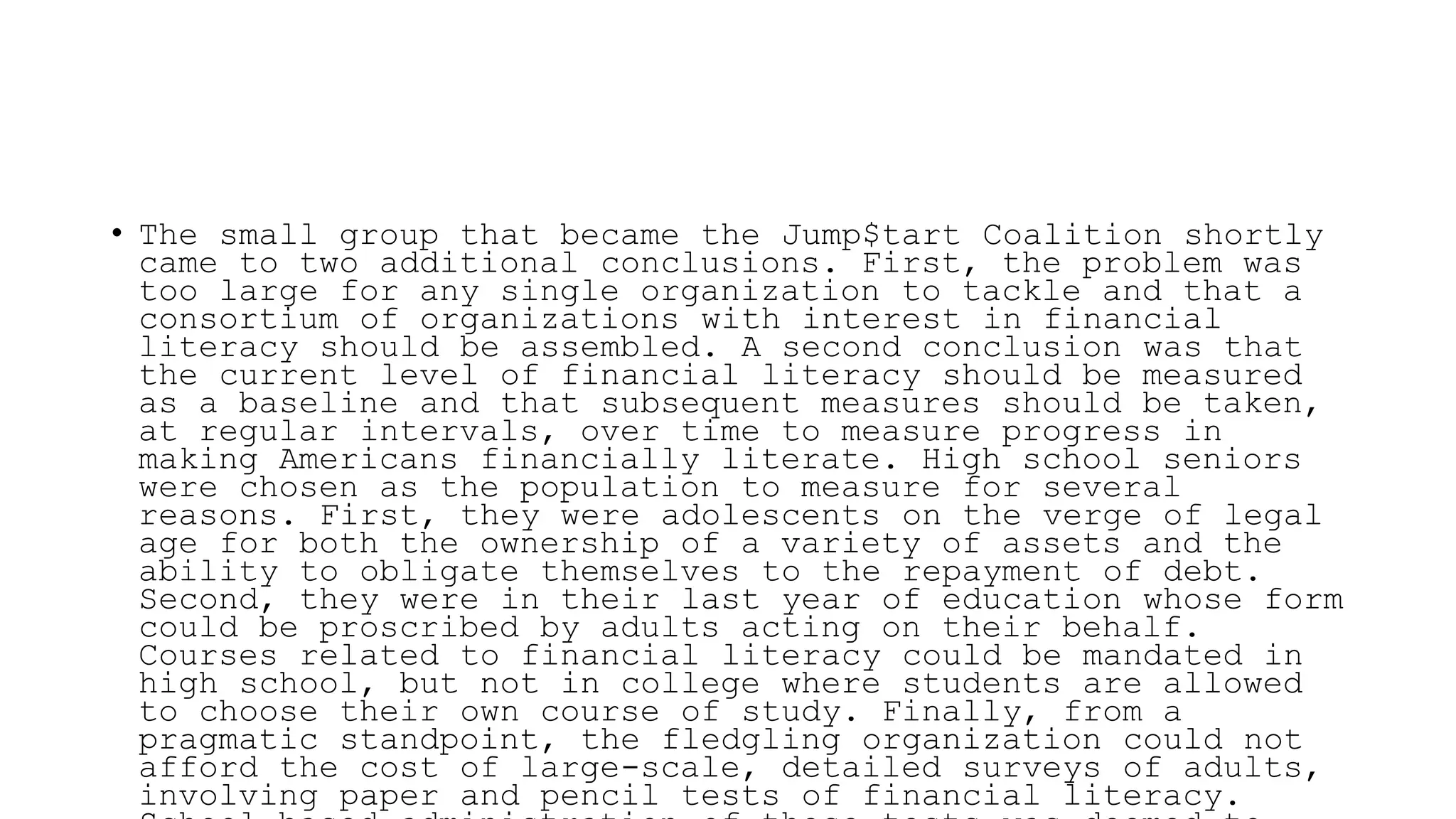 Financial Literacy- its overview, effect, and result | PPT