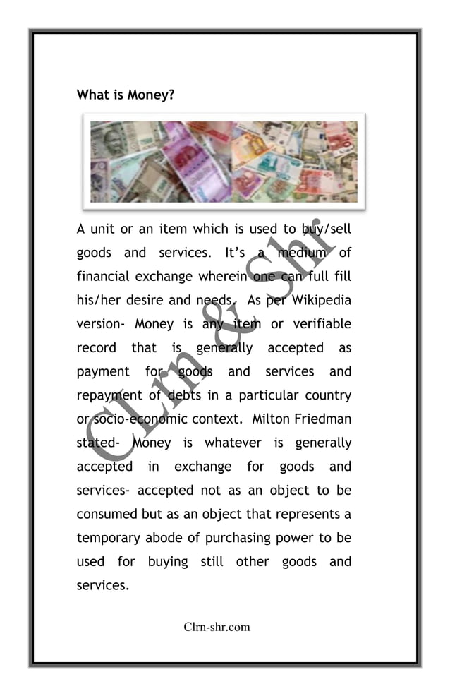 Financial literacy module 1 | PDF