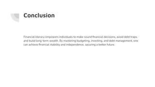 Financial Literacy A Path to Wealth and Stability | PDF